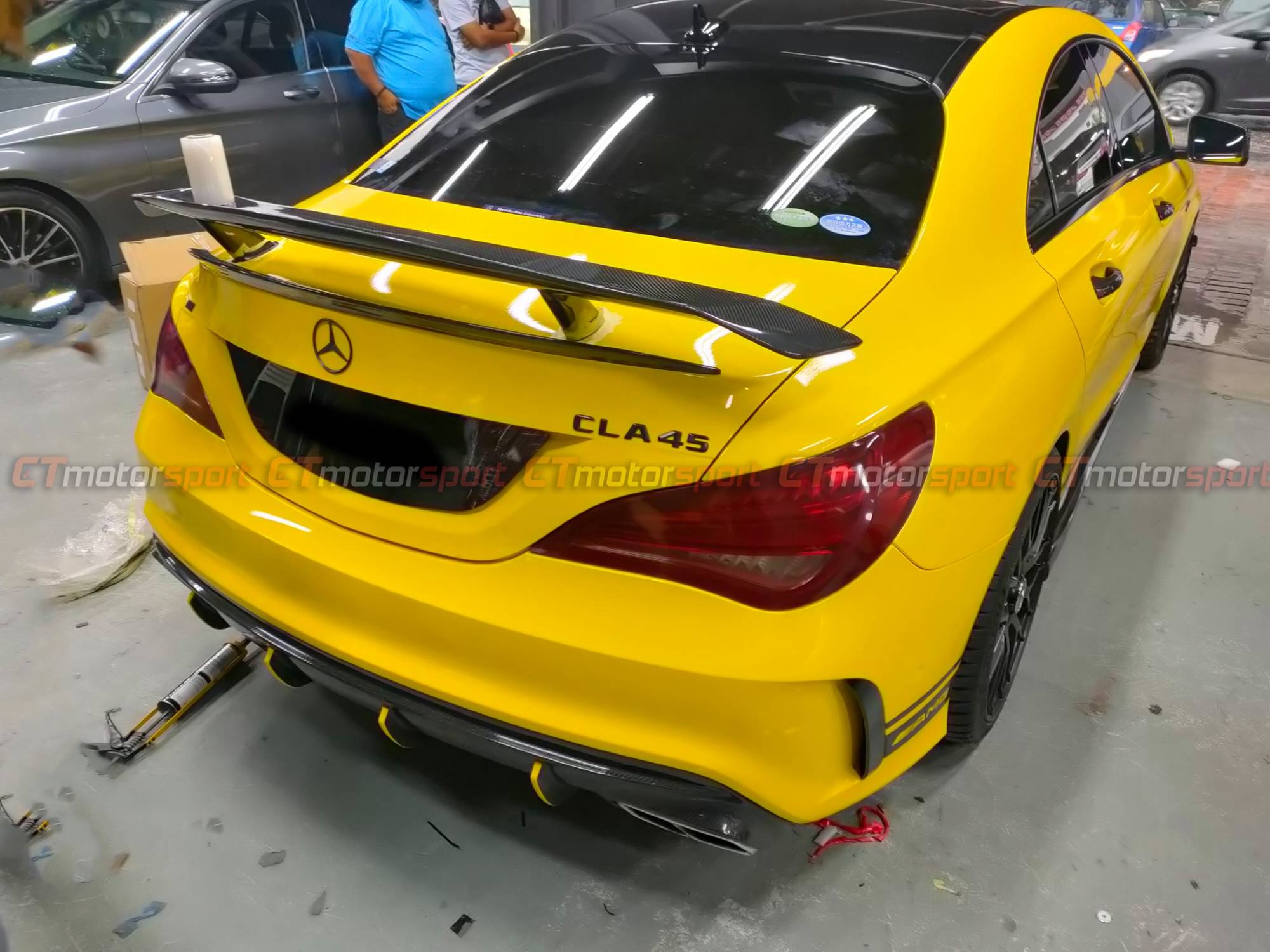 Mercedes-Benz CLA CLA45 W117 Installed Paktech Style Spoiler